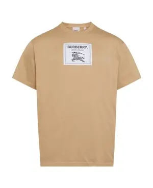 Burberry Logo-print Detail T-shirt - Nude