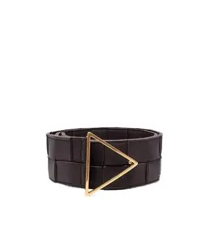 Bottega Veneta Intrecciato Belt - Black
