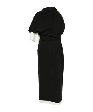 RÓHE One-shoulder Draped Maxi Dress