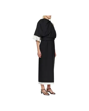 RÓHE One-shoulder Draped Maxi Dress