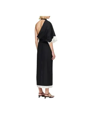 RÓHE One-shoulder Draped Maxi Dress
