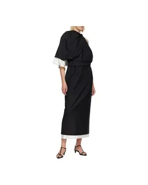 RÓHE One-shoulder Draped Maxi Dress