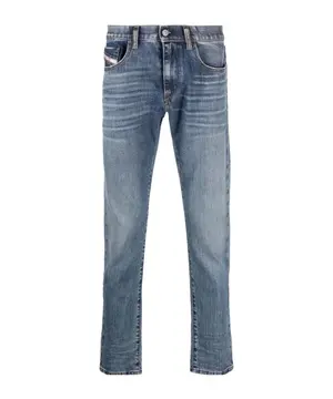 DIESEL® D-strukt Mid-rise Slim-cut Jeans - Blue