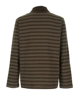 A.p.c. Button Detailed Striped Polo Shirt