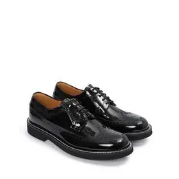 Emporio Armani Patent Leather Wingtip Oxfords