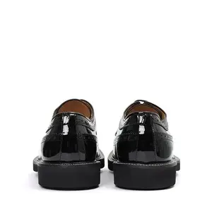 Emporio Armani Patent Leather Wingtip Oxfords