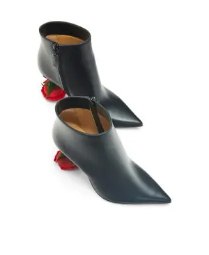Loewe Rose Heel Calfskin Ankle Boots