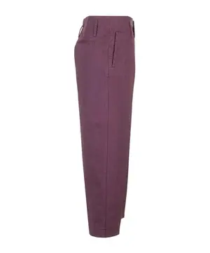 FORTE_FORTE Belt-loop Casual Pants - Red