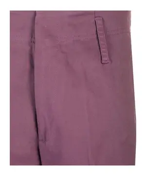 FORTE_FORTE Belt-loop Casual Pants - Red