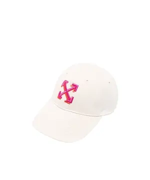 Off-White Embroidered Arrow Baseball Cap - White