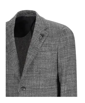 LARDINI Single-breasted Blazer - Gray