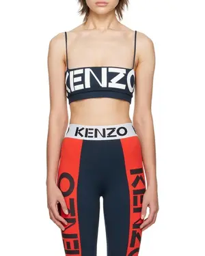 Kenzo Logo Print Bandeau Top