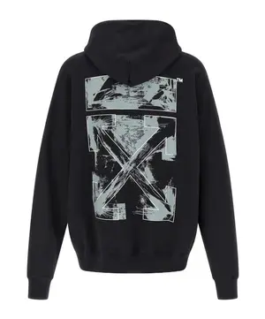 Off-White Paint Arrow Skate Hoodie - Black