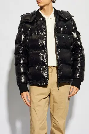 Moncler Maljasset Logo Patch Hooded Down Jacket