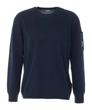 C.P. COMPANY Lens Detailed Knitted Jumper - No