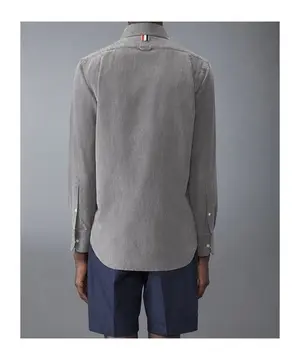 Thom Browne Logo-patch Corduroy Shirt