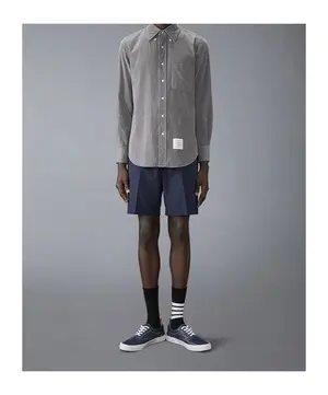 Thom Browne Logo-patch Corduroy Shirt