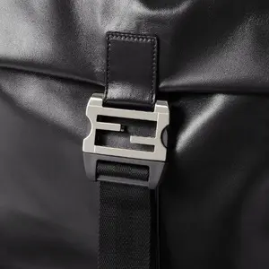 Fendi Flux Ff Buckle Backpack - Black