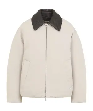 Bottega Veneta Zip-up Down Jacket With Lapel Collar