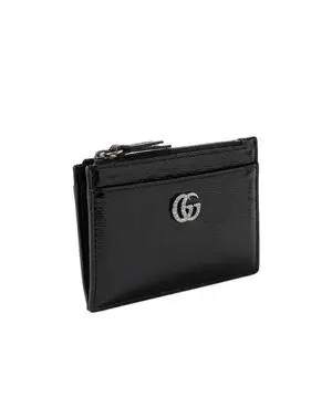 Gucci Gg Marmont Zip Key Pouch - Black