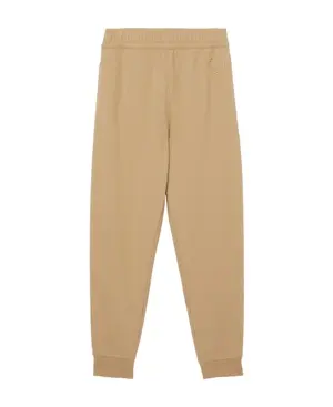 Burberry Logo Patch Cotton Track Pants - Brown