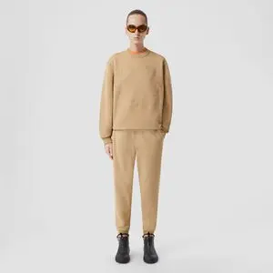 Burberry Logo Patch Cotton Track Pants