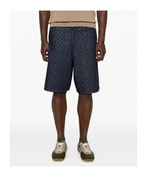 Dries Van Noten Denim Shorts With Belt Loops