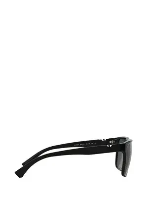 Emporio Armani Rectangle Frame Sunglasses - Black