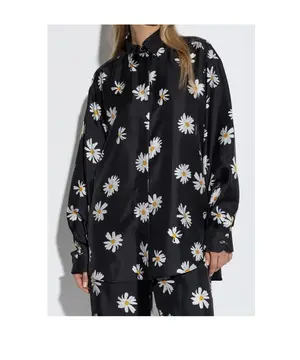 Moschino Allover Daisy Print Long Sleeve Shirt