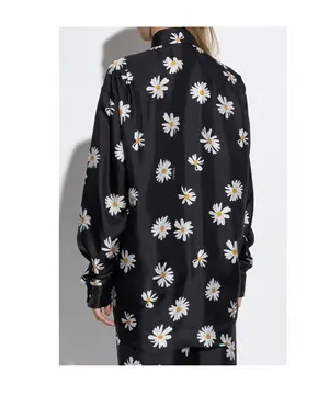 Moschino Allover Daisy Print Long Sleeve Shirt