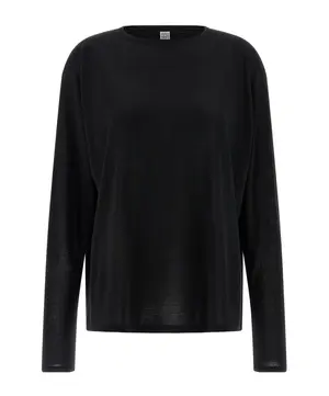 TOTEME Round Neck Long Sleeve Sweater