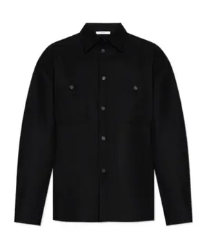Givenchy Couture Seam Overshirt In Flannel - Black