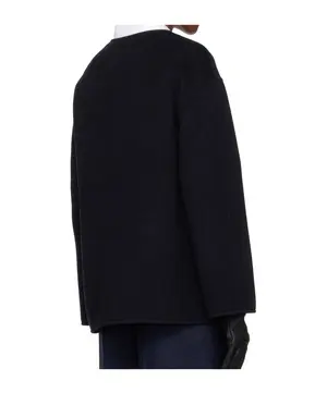 RÓHE Long Sleeve Casual Jacket - Navy Blue