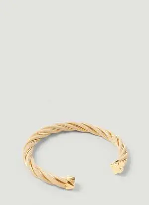 Bottega Veneta Twisted Cuff Bracelet
