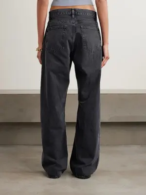 FRAME Loose-fitting Wide-leg Jeans - Black