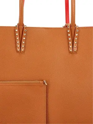 CHRISTIAN LOUBOUTIN Cabata Large Tote Bag - Brown