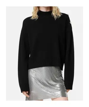 Versace Knitted Jumper With Medusa Hardware - Black