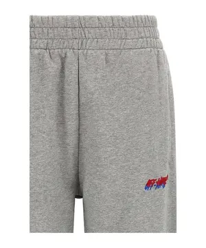 Off-White Logo Embroidered Cotton Joggers