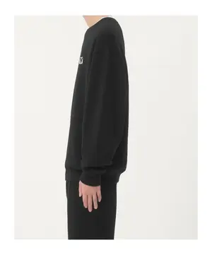 Valentino Garavani Crewneck Sweatshirt With Logo Embroidery - Black
