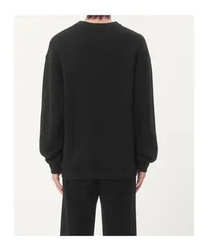 Valentino Garavani Crewneck Sweatshirt With Logo Embroidery - Black