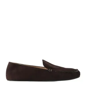 THE ROW The Row Leo Suede Loafers