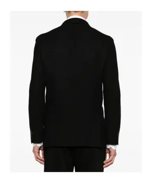 LARDINI Logo-pin Blazer - Black
