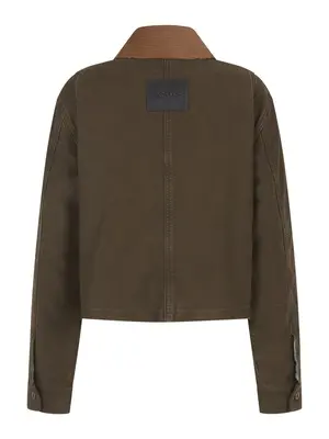 Loewe Zip-up Corduroy Collar Jacket