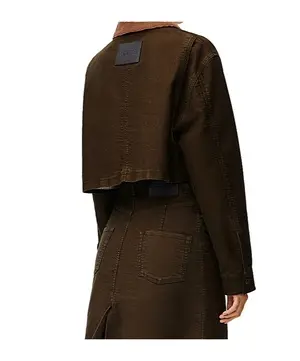 Loewe Zip-up Corduroy Collar Jacket