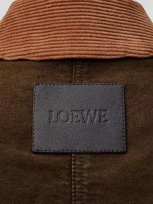 Loewe Zip-up Corduroy Collar Jacket