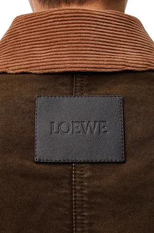Loewe Zip-up Corduroy Collar Jacket