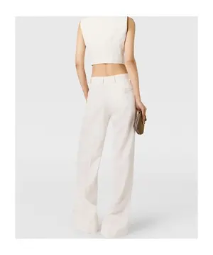Stella McCartney Pleated Wide-leg Trousers With Belted Waist