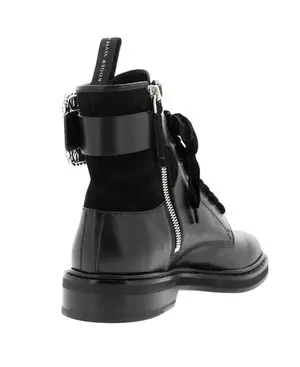 ROGER VIVIER Embellished Lace-up Ankle Boots