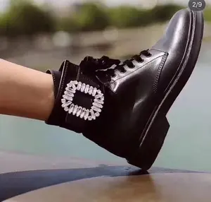 ROGER VIVIER Embellished Lace-up Ankle Boots