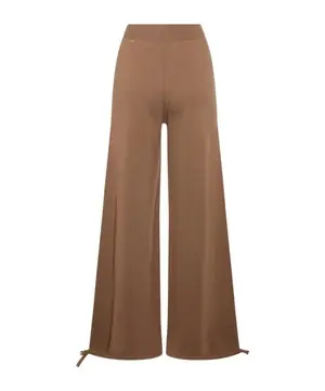 Max Mara Nigeria Wide-leg Knitted Pants - Brown